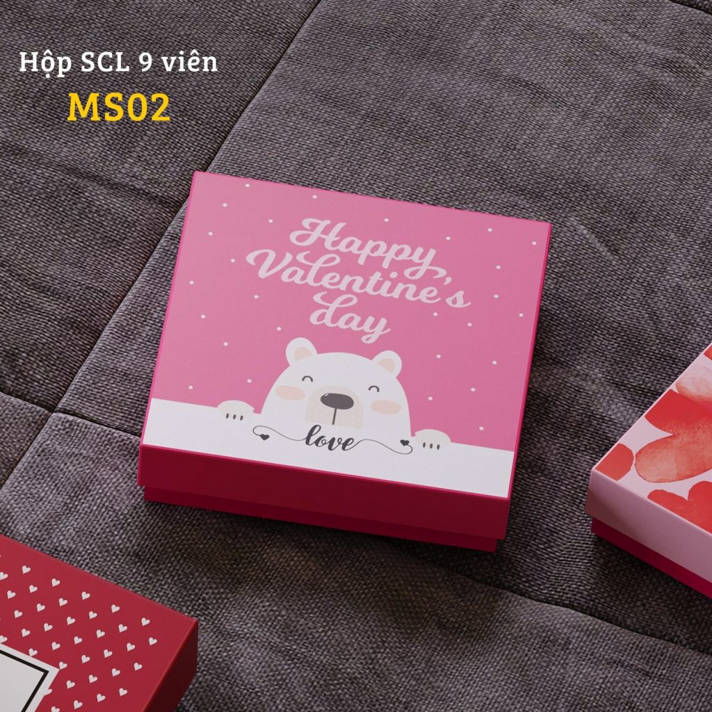 Hộp socola 9 viên (nhiều mẫu) - Làm Bánh Không Khó