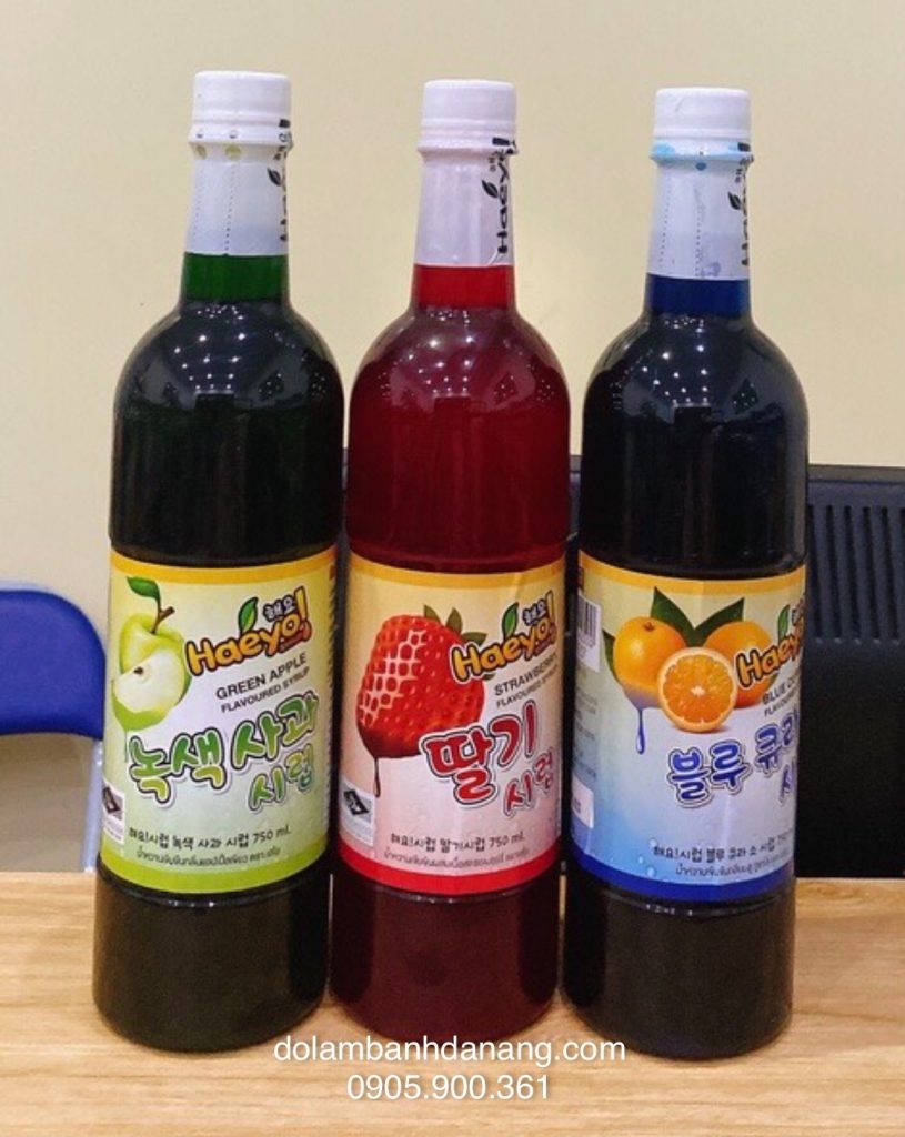 Siro hương dâu Haeyo chai 750ml - Làm Bánh Không Khó